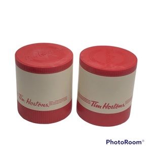 Tim Hortons | Dining | Vintage Tim Hortons Plastic Thermos Set Of 2 ...